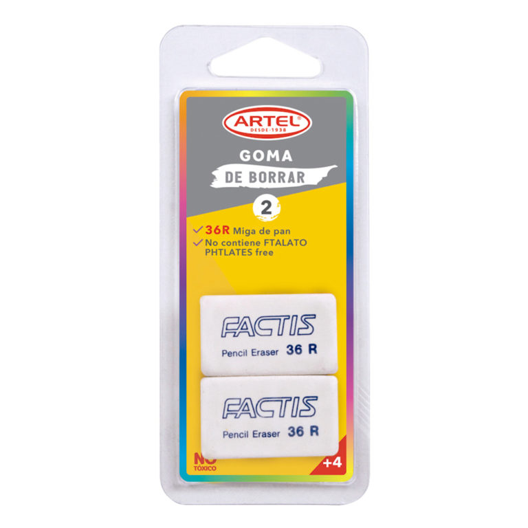 Blister 2 Gomas De Miga Factis 36R - Artel