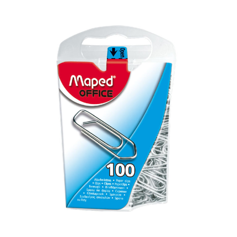 Caja Clips Maped 100 Unidades 25Mm Acero - Artel